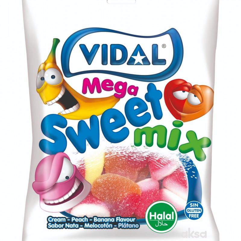 Vidal Mega Sweet Mix 90g - Billigmarkedet.no