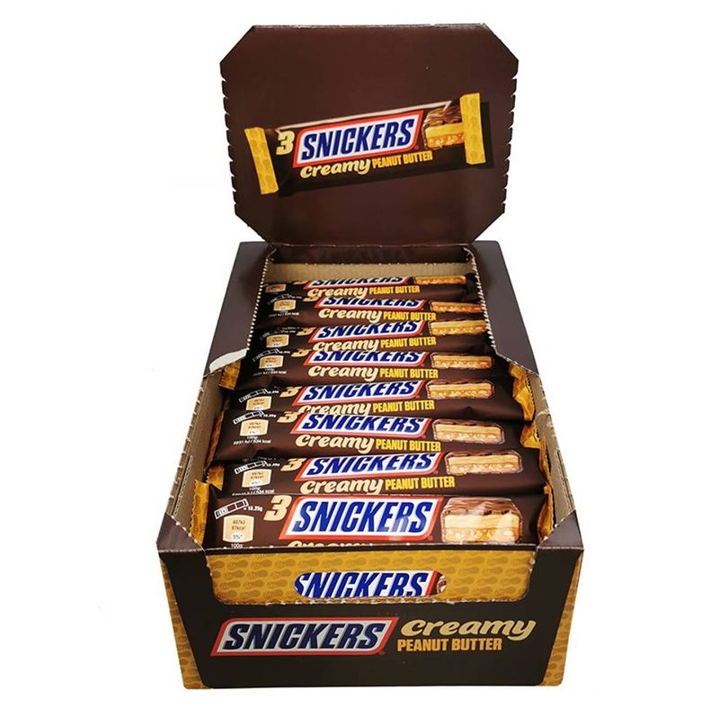 Snickers Creamy Peanut Butter Trippel 32x55g | Storpakk - Billigmarkedet.no